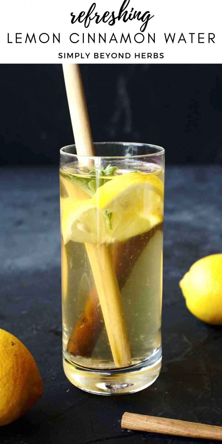 Refreshing Lemon Cinnamon Water Recipe - SimplyBeyondHerbs