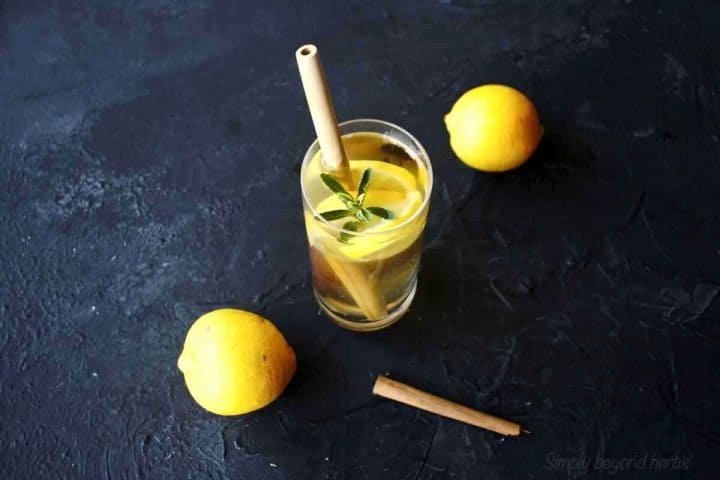 Refreshing Lemon Cinnamon Water Recipe - SimplyBeyondHerbs