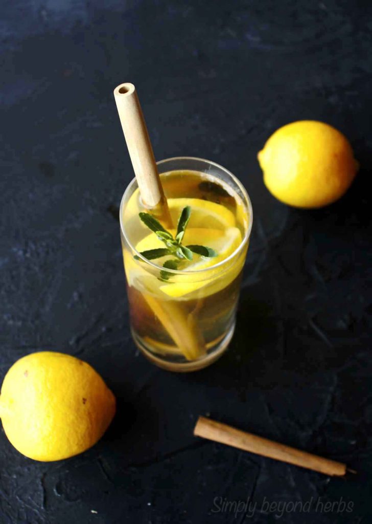Refreshing Lemon Cinnamon Water Recipe - SimplyBeyondHerbs