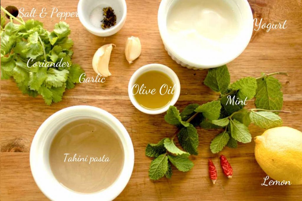 Fresh Lemon Herb Tahini Sauce or Dressing - SimplyBeyondHerbs