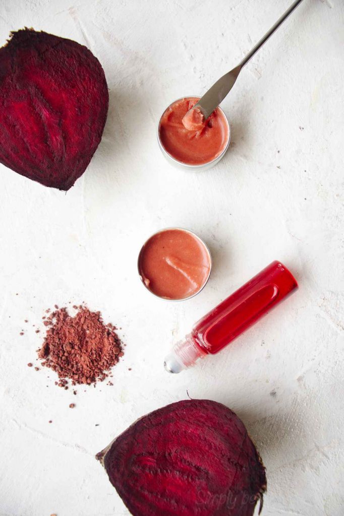 How to make beetroot lip balm for a naturally pink tint - SimplyBeyondHerbs