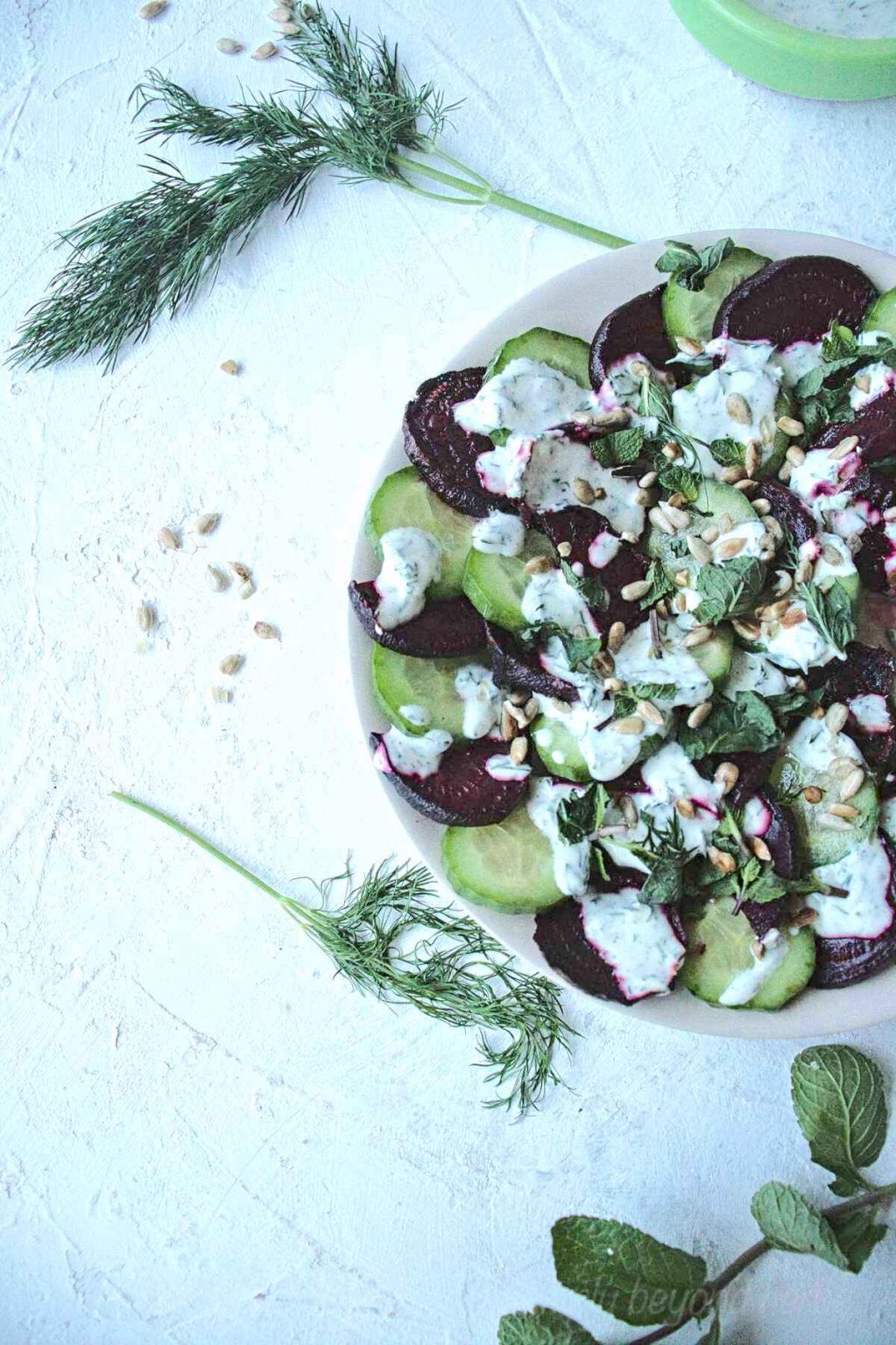 Crunchy Beet and Cucumber Salad - SimplyBeyondHerbs