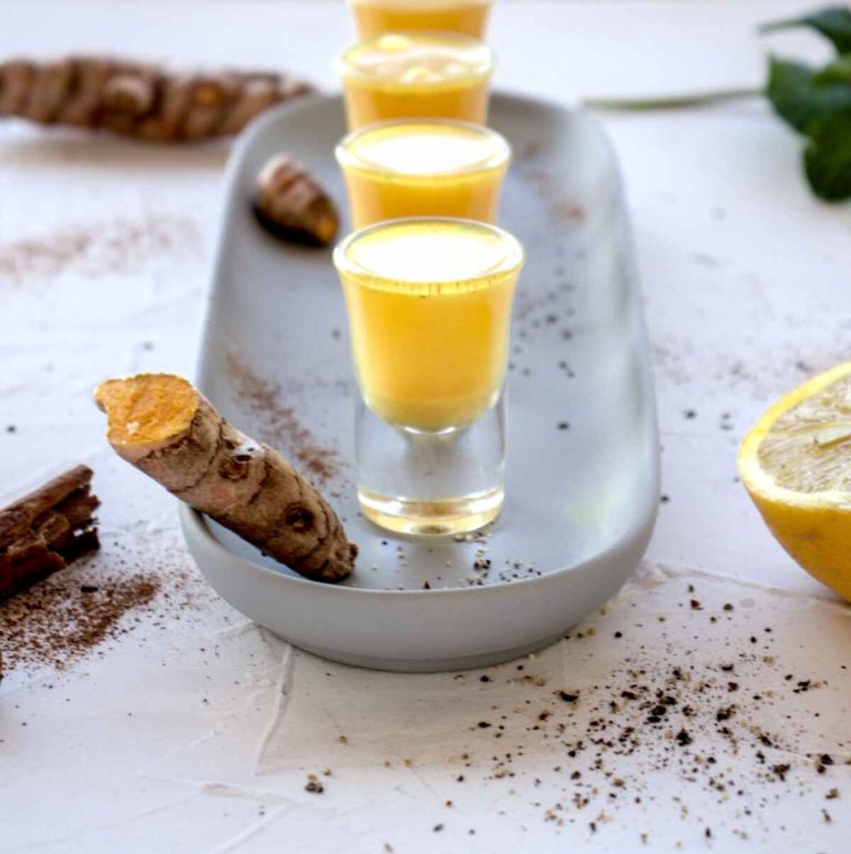 Lemon ginger turmeric shot recipe - SimplyBeyondHerbs