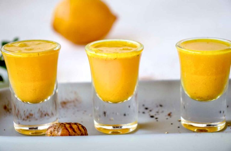 Turmeric shot recipe using fresh or powdered turmeric - SimplyBeyondHerbs