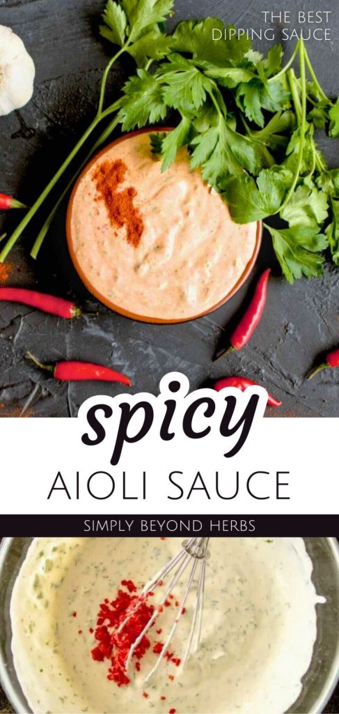 Spicy Chili Aioli with Lime - SimplyBeyondHerbs