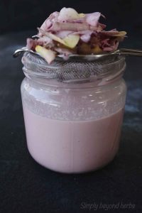 Rose Ice Cream recipe with rose petals - SimplyBeyondHerbs