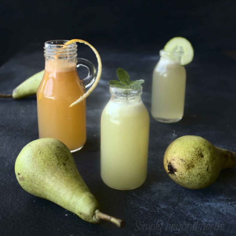 3 Refreshing Pear Juice Recipes - SimplyBeyondHerbs