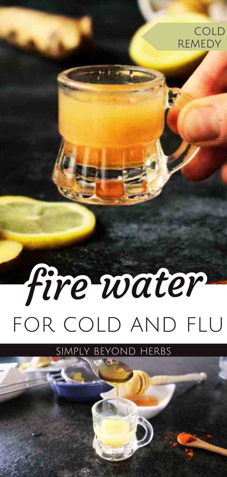 Fire Water Drink for cold and flu season - SimplyBeyondHerbs